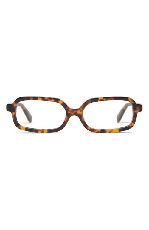 ELISA JOHNSON Millie Rectangle Optical Glasses - Brown Tortoise