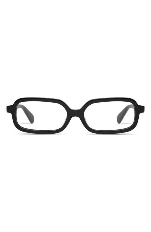 ELISA JOHNSON Millie Rectangle Optical Glasses - Gloss Black