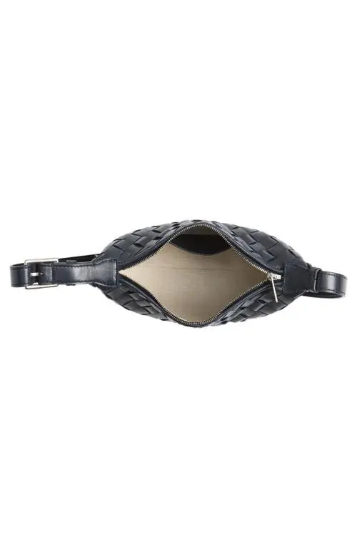 Bottega Veneta Traveler Intrecciato Leather Crossbody Bag