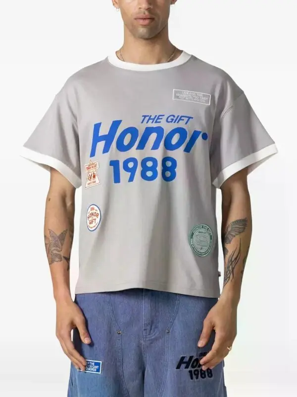 HONOR THE GIFT Logo-patch Cotton T-shirt