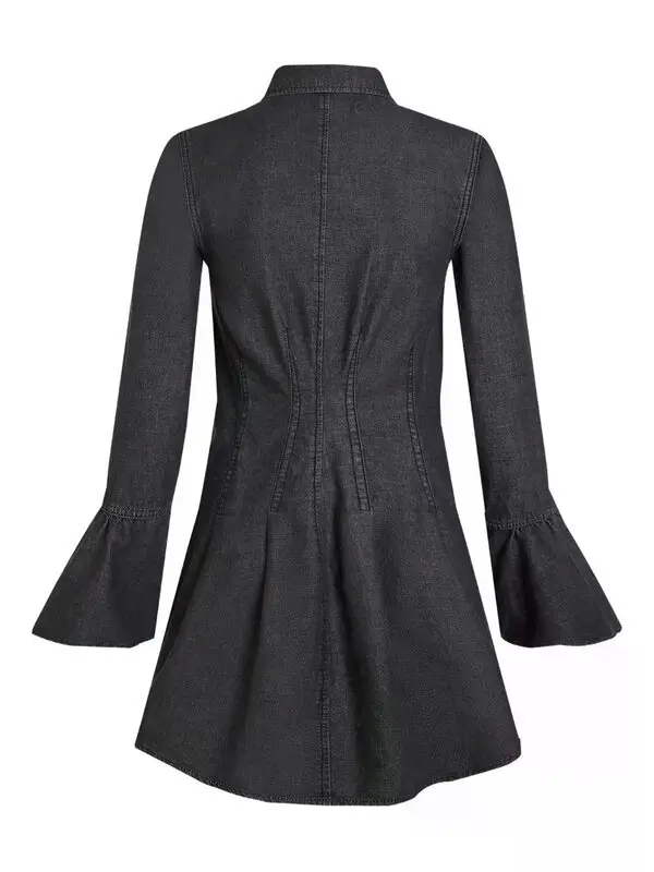 Karl Lagerfeld Bell-sleeve Denim Shirt Dress