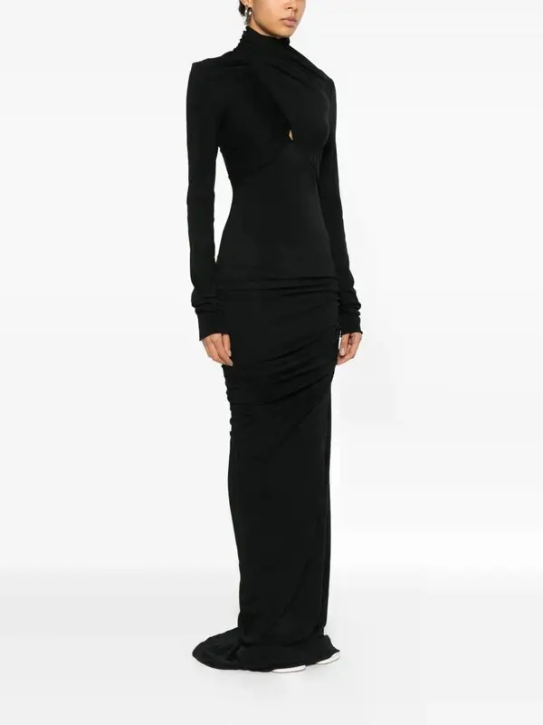 ENTIRE STUDIOS Draped Cowl-neck Maxi Dress