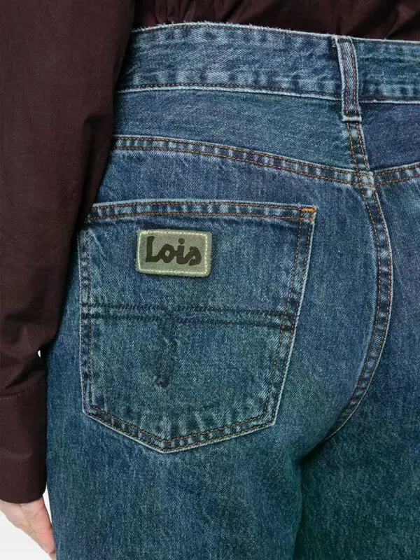 LOIS Logo-patch Jeans