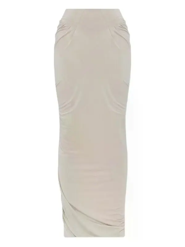 ENTIRE STUDIOS Draped Jersey Maxi Skirt - White