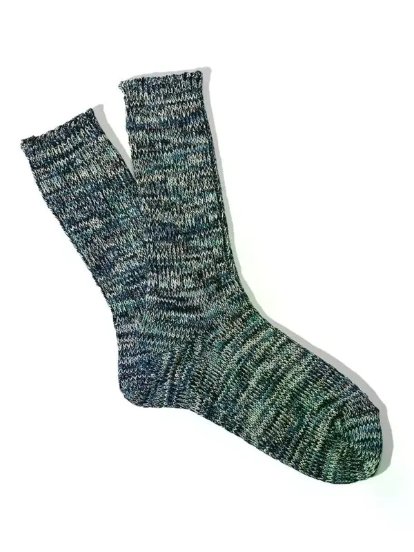 Anonymous Ism Cotton-blend Crew Socks - Blue