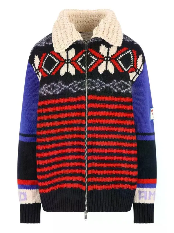 Giada Benincasa Fair Isle Zip-up Cardigan