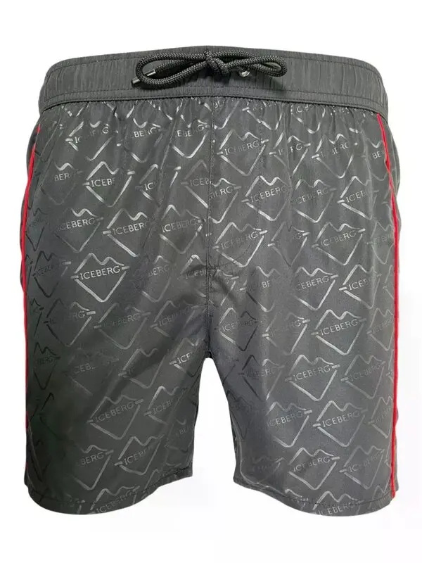 Iceberg Logo-pattern Swim Shorts