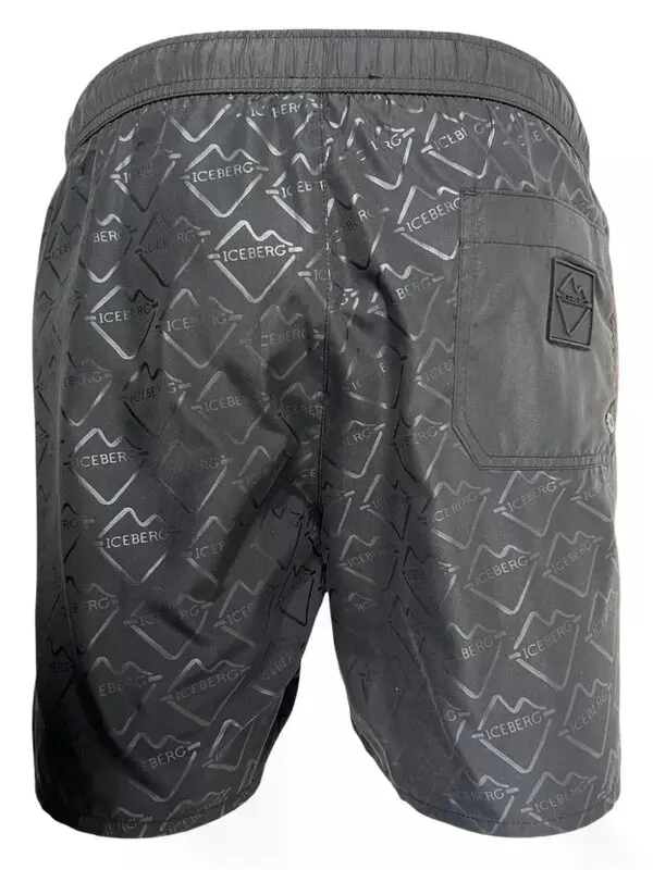 Iceberg Logo-pattern Swim Shorts