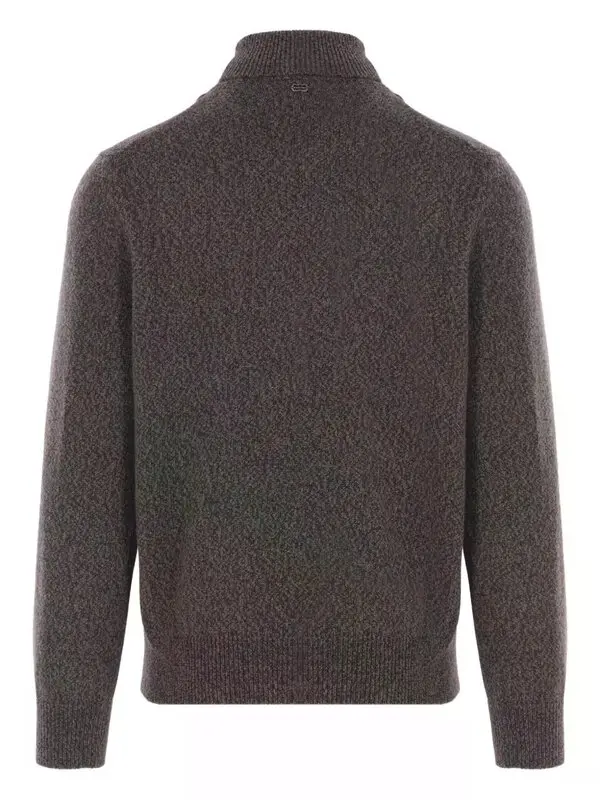 Agnona Ribbed High-neck Cashmere Sweater