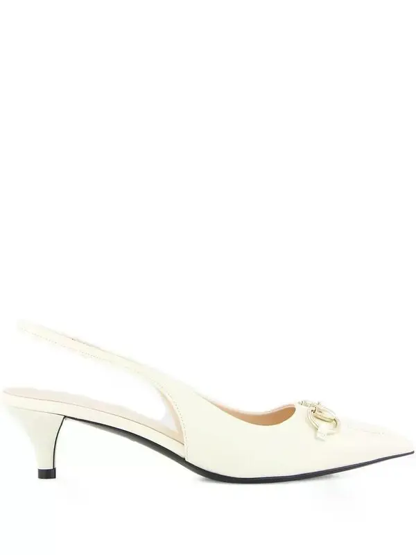 Gucci 45mm Slingback Kitten-heel Pumps