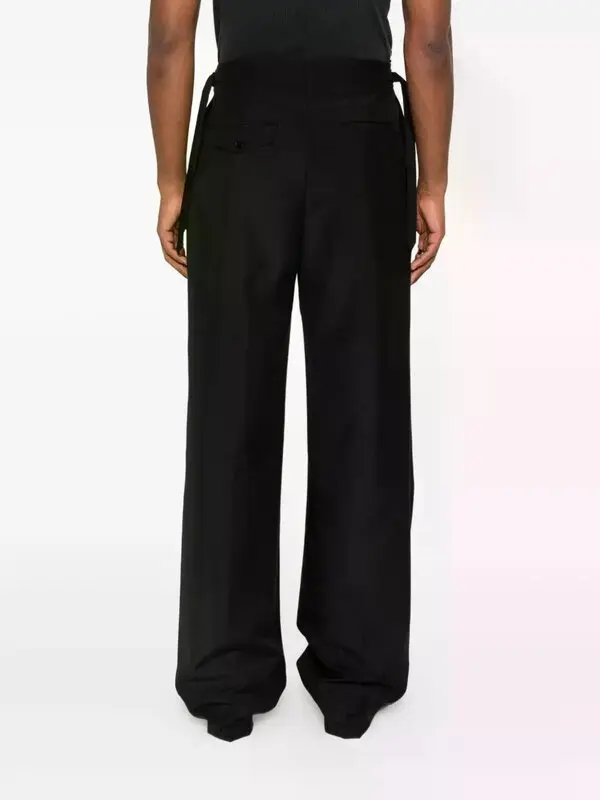 Alexander McQueen Buckle-fastening Straight Leg Trousers