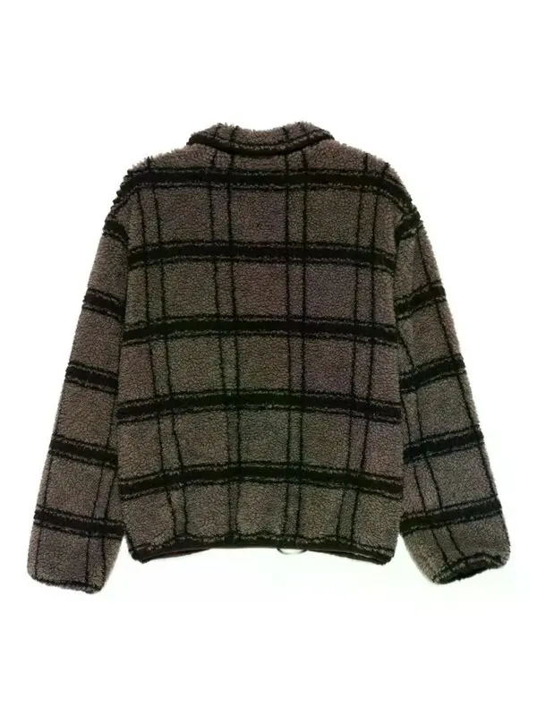 RANRA Checked Zip-up Jacket - Green