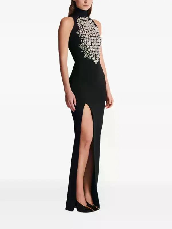 Balmain Embellished Gown - Black | Editorialist