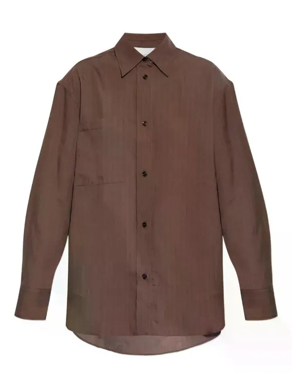 Studio Nicholson Leto Striped Shirt - Brown
