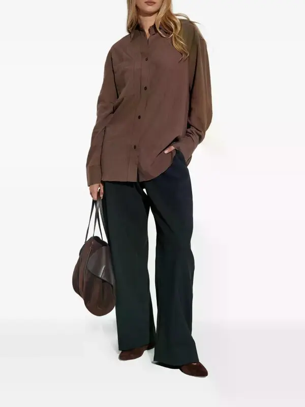 Studio Nicholson Leto Striped Shirt - Brown