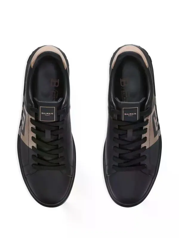 Balmain B-court Logo-detail Sneakers - Black