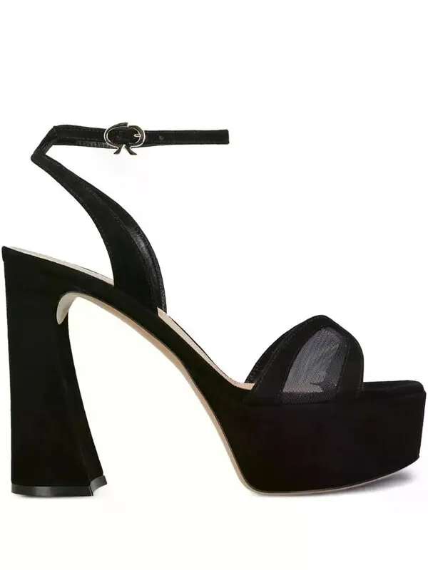 GIANVITO ROSSI 105mm Platform Ankle-strap Sandals