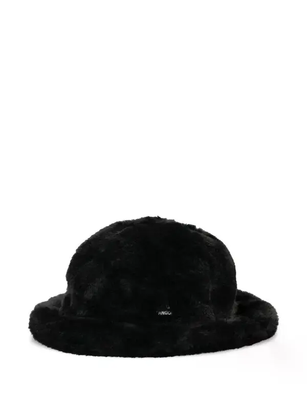KANGOL Faux-fur Bucket Hat - Black