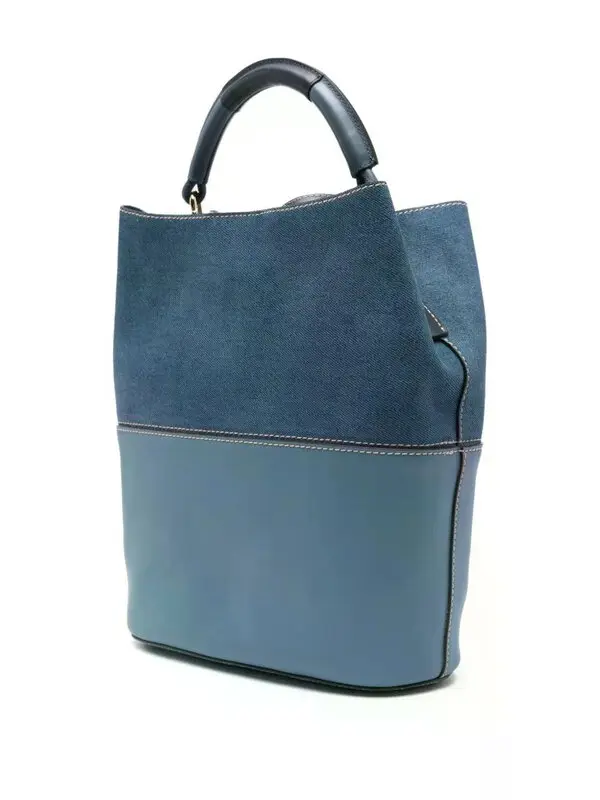 Furla Denim-panel Tote Bag