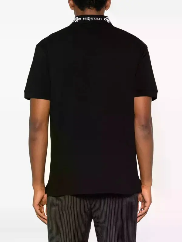 Alexander McQueen Stripe-detail Polo Shirt