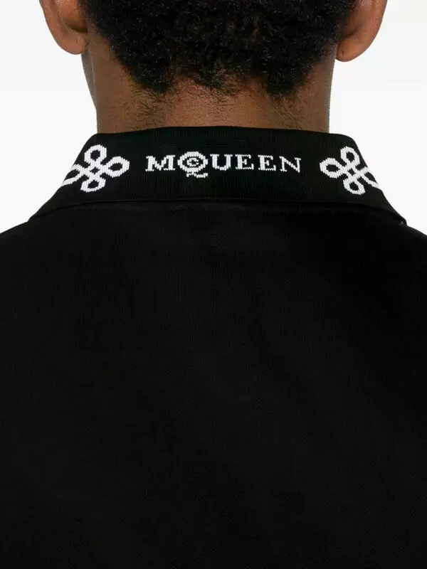 Alexander McQueen Stripe-detail Polo Shirt