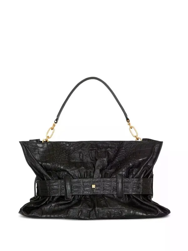 Balmain Medium Anthem Shoulder Bag - Black