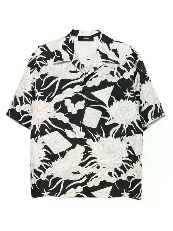 Amiri Floral-print Short-sleeved Shirt