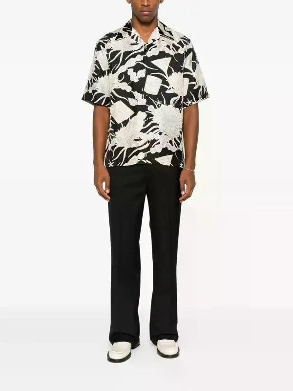 Amiri Floral-print Short-sleeved Shirt