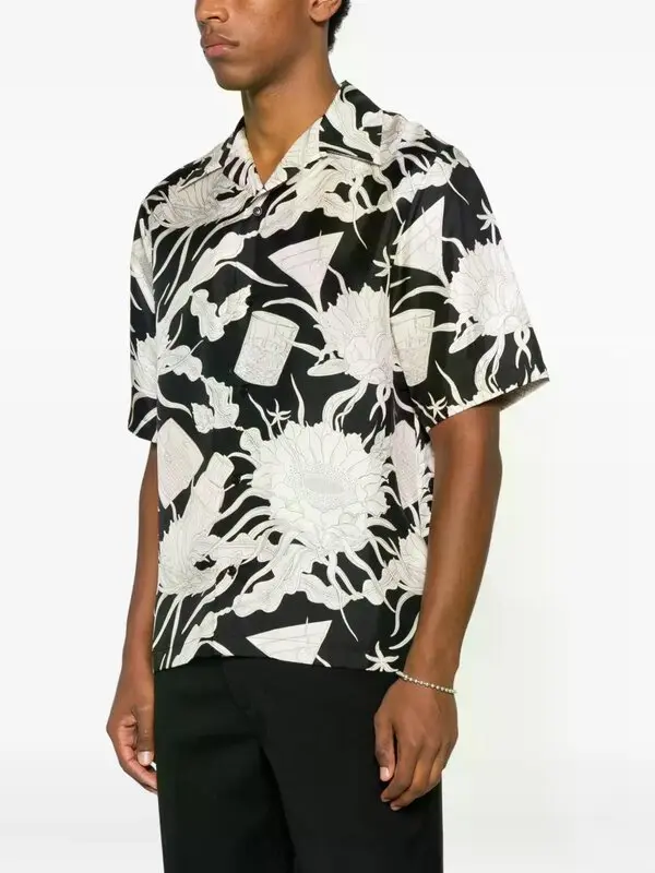 Amiri Floral-print Short-sleeved Shirt