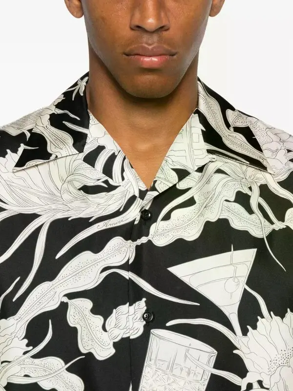 Amiri Floral-print Short-sleeved Shirt