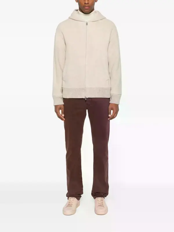 Fedeli Hooded Zip-front Jacket