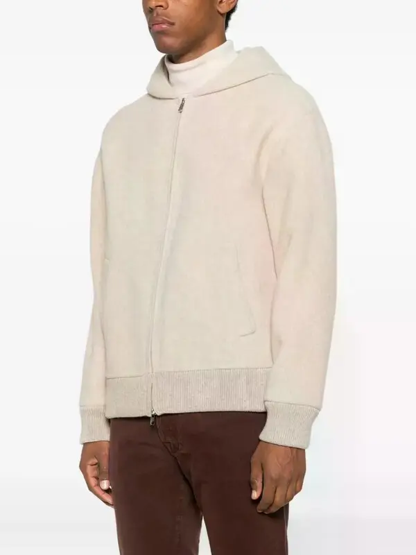 Fedeli Hooded Zip-front Jacket