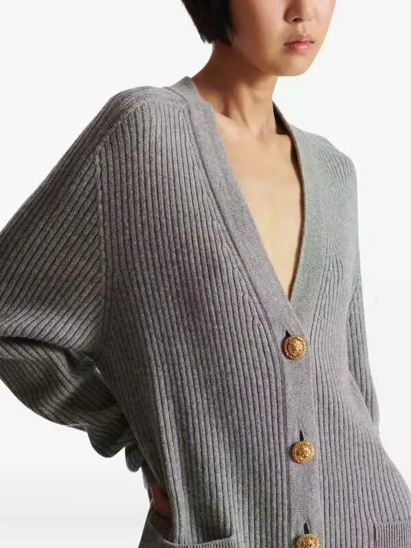 Balmain Ribbed Knit Cardigan