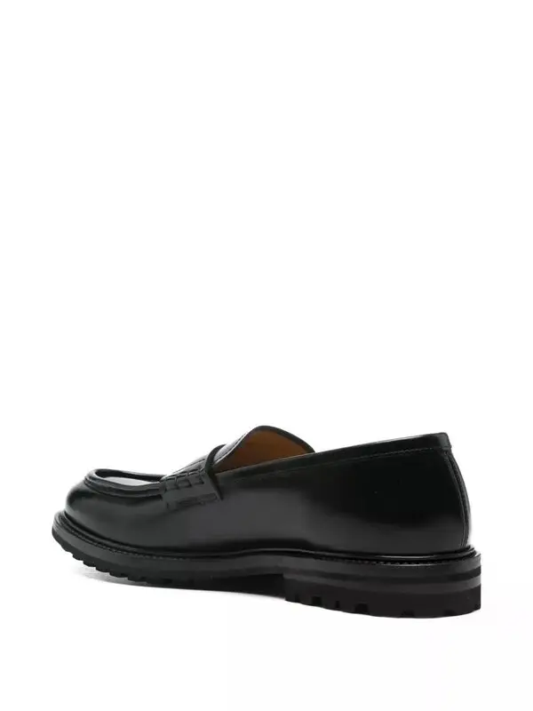 HENDERSON BARACCO Penny-strap Leather Loafers