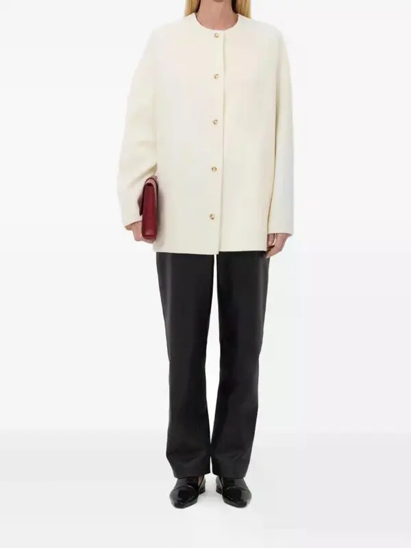 Loulou De Saison Draped Coat - White