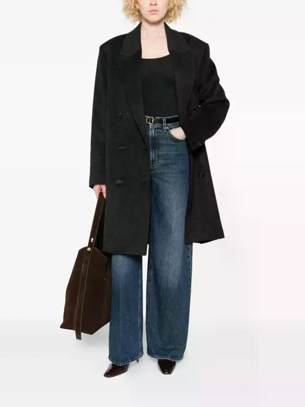 TOTEME Scoop-neck Long-sleeve Knit Top - Grey