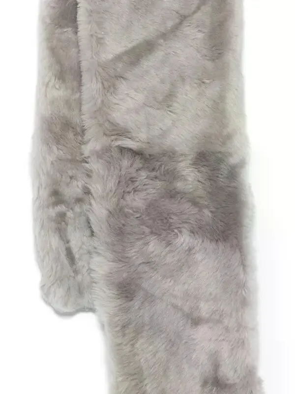 TOTEME Shearling Tuxedo Scarf - Grey