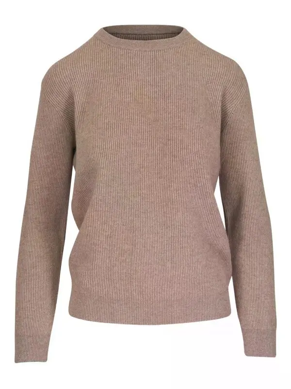 Brunello Cucinelli Ribbed Knit Sweater - Brown