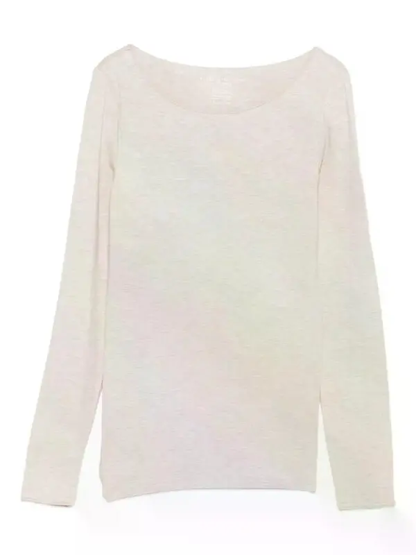 Majestic Filatures Long-sleeve Boat-neck Top - Neutrals