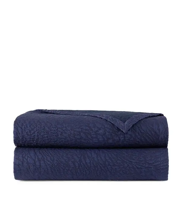 YVES DELORME Souvenir Encre King Duvet Cover - Blue