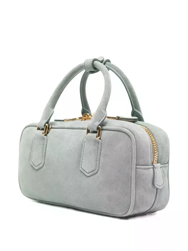 Miu Miu Arcadie Top-handle Suede Satchel - Grey