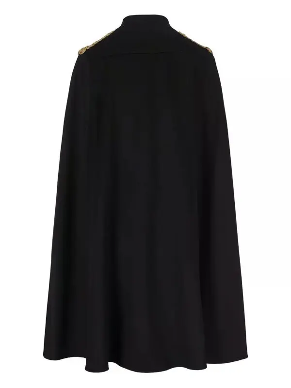 IL TABARRO Double-breasted Cape With Military-style Embellishments