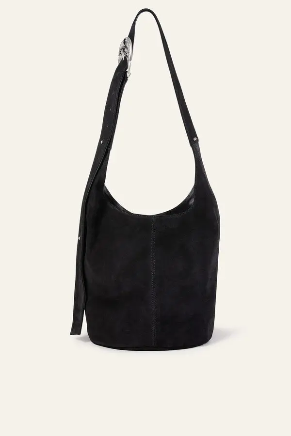 Ba&sh Youyou Leather Bucket Bag - Black