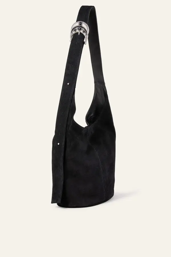 Ba&sh Youyou Leather Bucket Bag - Black