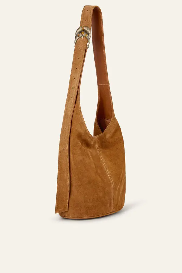 Ba&sh Youyou Leather Bucket Bag - Brown