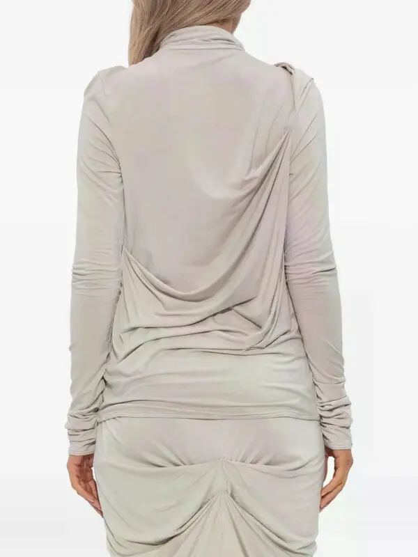 ENTIRE STUDIOS Draped Cowl-neck Top - Neutrals