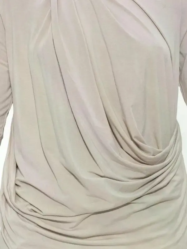 ENTIRE STUDIOS Draped Cowl-neck Top - Neutrals
