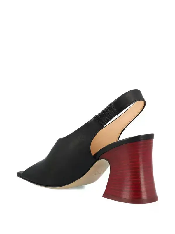 Chloé Square-toe Slingback Sandals - Black