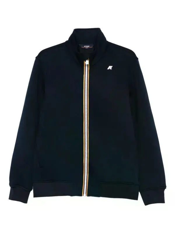 K-WAY Zip-fastening Ribbed Hem Sweater