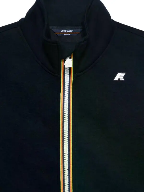 K-WAY Zip-fastening Ribbed Hem Sweater